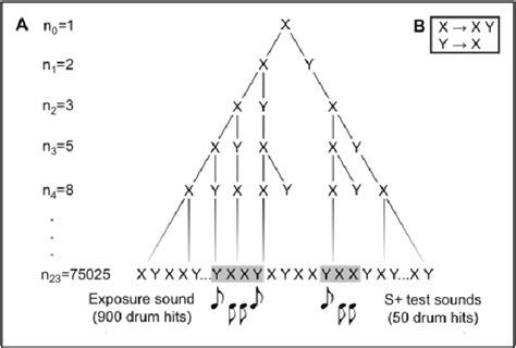 Figure 1 From Rhythmic Recursion Human Sensitivity To A Lindenmayer