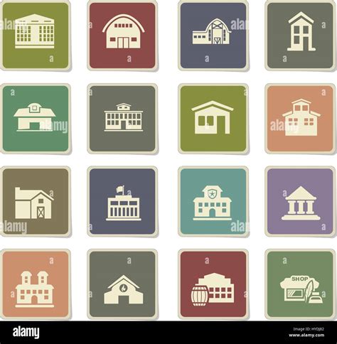 Infrastructure Vector Icons For User Interface Design Stock Vector Image And Art Alamy