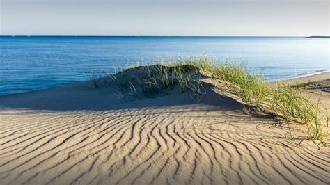 Coastal Desert Sand Dune At Sea Cape Range National Park Exmouth