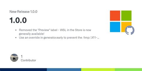 Windows Subsystem For Linux Wsl V1 0 0 Released R Linux