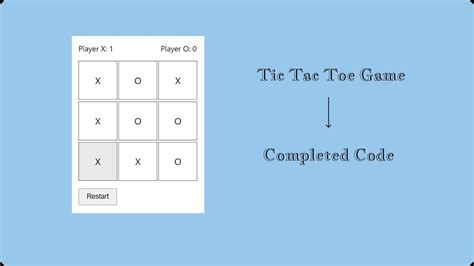 Tic Tac Toe Game Video With HTML CSS JS Complete Code YouTube