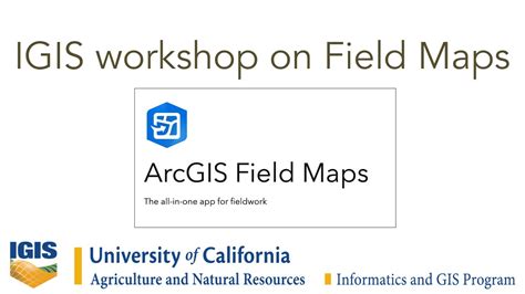 Igis Workshop Introduction To Arcgis Field Maps November 2022 Youtube