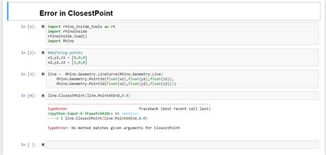 ClosestPoint In Cpython Rhinoinside Rhino Developer McNeel Forum