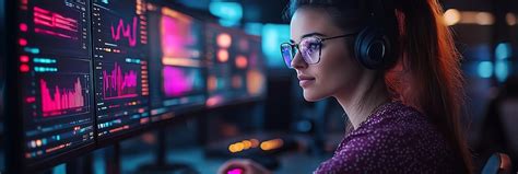 Professional Working On Futuristic Computer Interface With Holographic