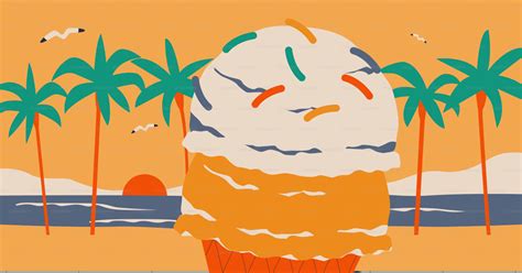 두 사람이 거대한 아이스크림 콘을 들고 있습니다 벡터 Unsplash의 배경 이미지