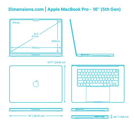 Apple MacBook Air Th Gen Dimensions Drawings Dimensions Com