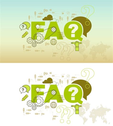 Premium Vector Faq Website Banner Design Concept