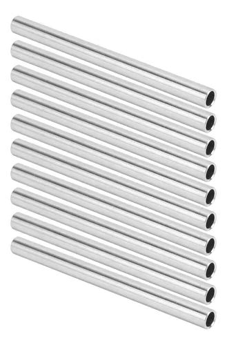 10 Tubos De Aluminio Sin Costura Tubo Recto De 8 X 6 Mm Cuotas Sin