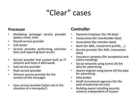 Controller To Processor Agreements Ppt