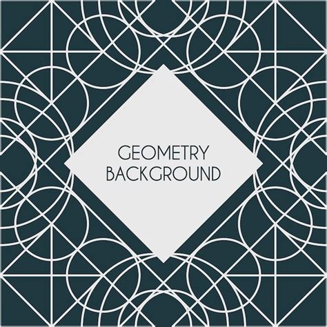 Premium Vector Linear Geometry Background With The Frame For A Text