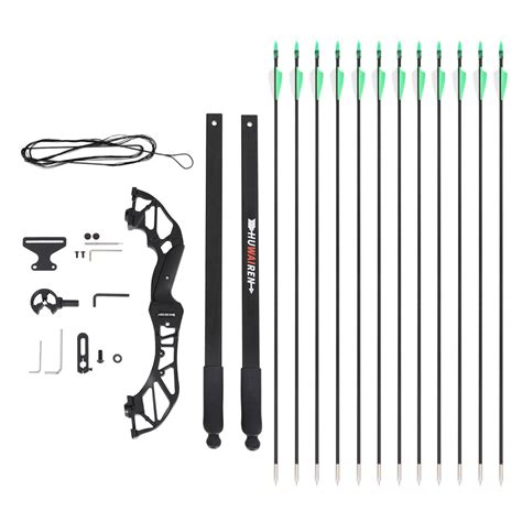 Everfit 55lbs Bow Arrow Set Recurve Takedown Archery Hunting For Begin