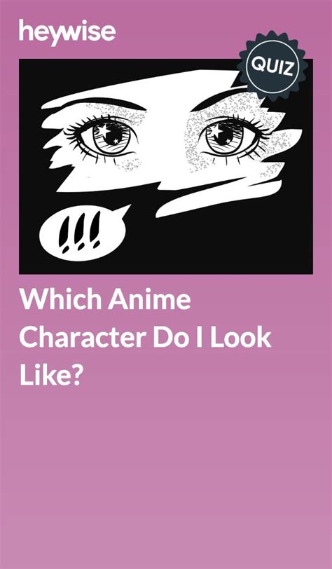 Which Anime Character Do I Look Like Heywise Anime Quizzes
