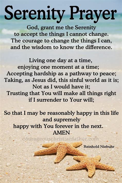 Serenity Prayer Words Hostindependent