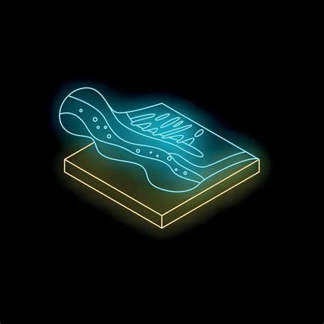 Blue Glowing Neon Line Geological Fault Line Icon Isolated On Black Background 52634014 Vector