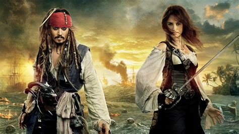 Pirates Of The Caribbean Hd Jack Sparrow And Angelica In On Stranger