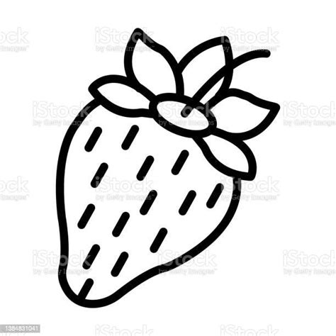 과일과 채소 컬렉션의 딸기 아이콘 얇은 선형 딸기 과일 흰색 배경에 고립 된 음식 윤곽 아이콘 라인 벡터 딸기 기호 웹 및 모바일 기호 0명에 대한 스톡 벡터 아트 및 기타