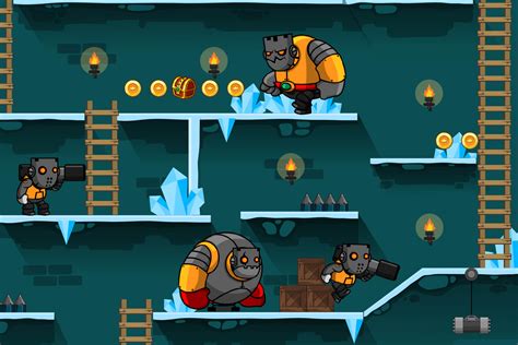 3 Robot Character Sprite Set Download