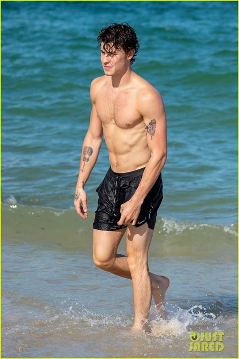 Shawn Mendes And Camila Cabello Kiss At The Beach Flaunt Hot Bodies In