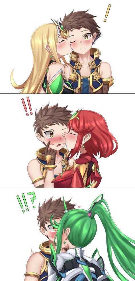 Pyra Mythra Rex And Pneuma Xenoblade Chronicles And 1 More Drawn