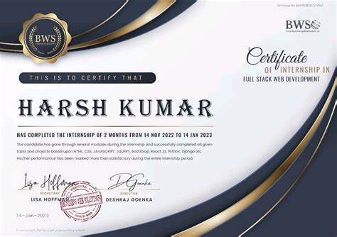harsh kumar on linkedin webdevelopment internship