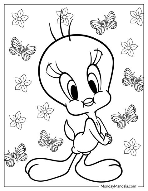 20 Tweety Bird Coloring Pages Free Pdf Printables 20 Tweety Bird Coloring Pages Free Pdf Printables
