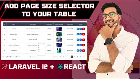 Laravel React Pagination UPGRADE Add Rows Per Page Selector With Inertia Js YouTube