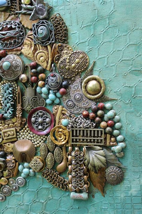 3d Abstract Collage Assemblage Art Steampunk Upcycled Art