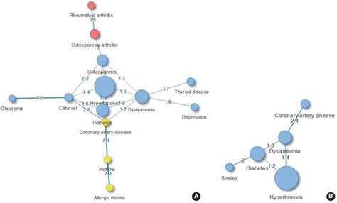 Comorbidity Network Analysis Related To Obesity In Middle Aged And