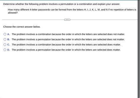 Solved Determine Whether The Following Problem Involves A