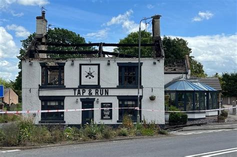 Work Begins To Rebuild Fire Hit Tap And Run Pub Nottinghamshire Live