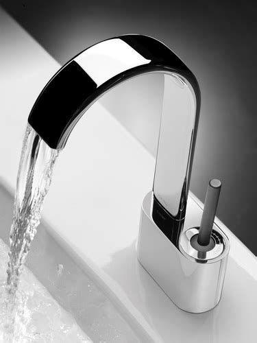 Contemporary Bathroom Faucet From Cifial Techno M10 Joystick Design