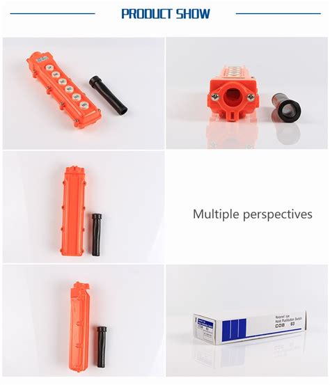 COB 63 Outdoor Rainproof Push Button Switch Crane Hoist Push Button Pendant Stations CHINA