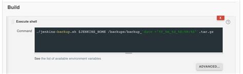 Создание Jenkins Backuprestore в Unixlinux Linux