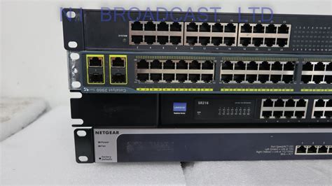 X Network Switch Rack Units Inc Netgear Prosafe Xs E Port G Switch N I Broadcast Ltd