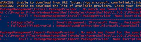 Powershell Install Module Error Unable To Download From Uri Windows