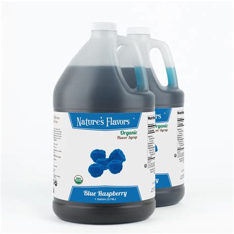 Blue Raspberry Syrup Organic Bulk Natures Flavors