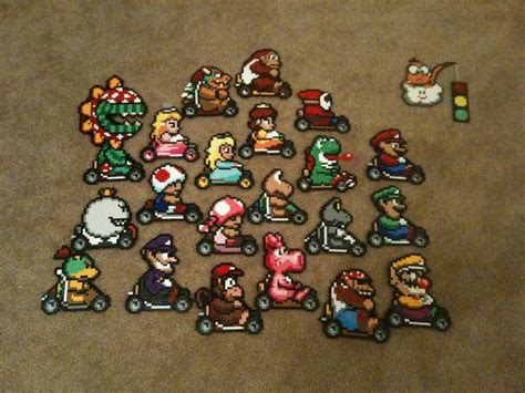 Mario Kart Perler Gang By Powerranger02 On Deviantart Perler Bead