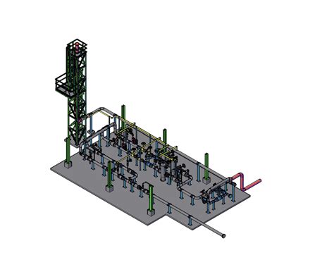 Metering Station Cadblocks Hub For Industrial Design