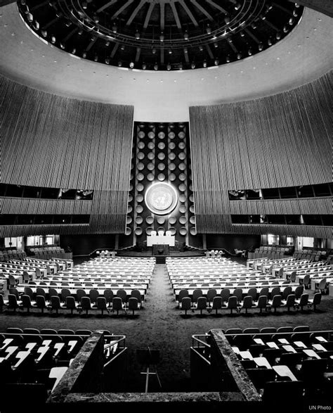 United Nations General Assembly Hall Where Solutions To Some Of The