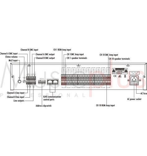 Itc T 6212a Pa System Controller 10 Zone Search Selector