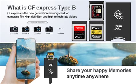 Amazon Com Gbps CFexpress Type B And SD UHS II Dual Slot Memory Card Reader USB Gen