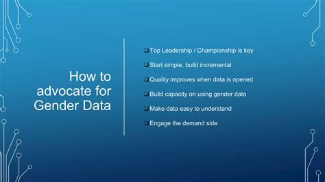 Data Openness For Gender Equality Ppt