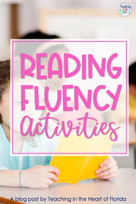 Reading Fluency Activities Reading Fluency Reading Fluency