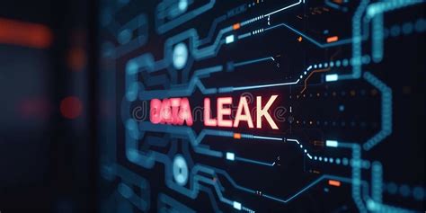 Digital Server Glows Ominously Network Exposed Data Leak Visualizes Cybersecurity Breach
