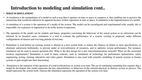 SOLUTION Introduction To Modeling And Simulation Studypool