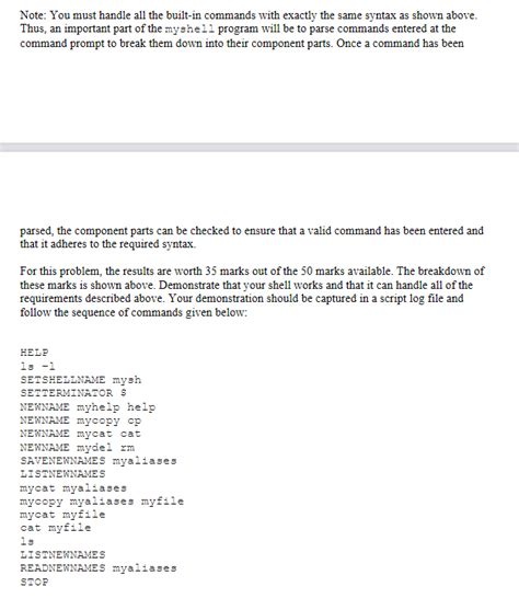 Write A Shell Program Called Myshell That Runs On