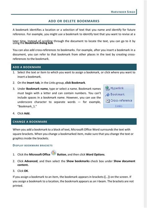 PDF How To Create A Bookmark In MS Word DOKUMEN TIPS