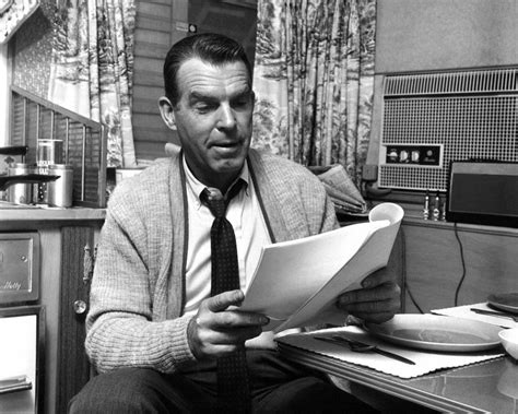 Fred Macmurray Sitting In Trailer Dressing Room Photograph By Globe