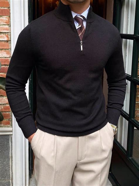 Suéter De Cuello Alto Versátil Y De Moda Para Hombres Stijlvolle Man