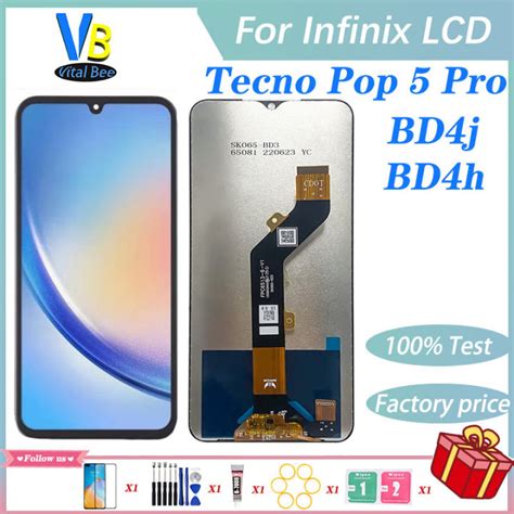 Lcd For Tecno Pop 5 Pro Lcd Display Touch Screen Digitizer Assembly